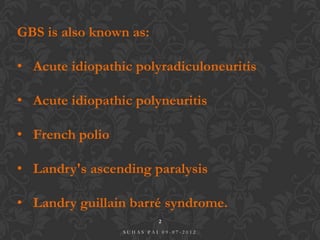 Guillain barre syndrome | PPTX