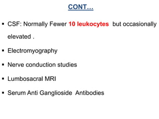GUILLAIN BARRE SYNDROME(GBS) | PPTX