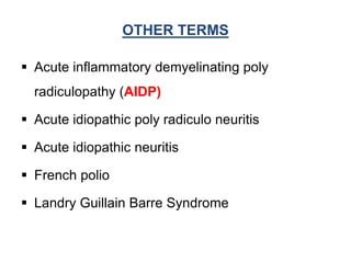 GUILLAIN BARRE SYNDROME(GBS) | PPTX