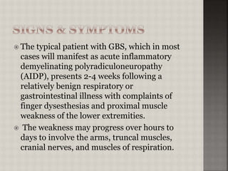 Guillain barre syndrome | PPTX
