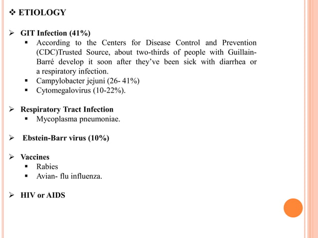 Guillain Barre Syndrome (GBS) | PDF | Brain and Nervous System ...