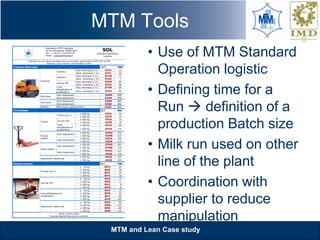MTM & Lean Application Case Studies | PDF