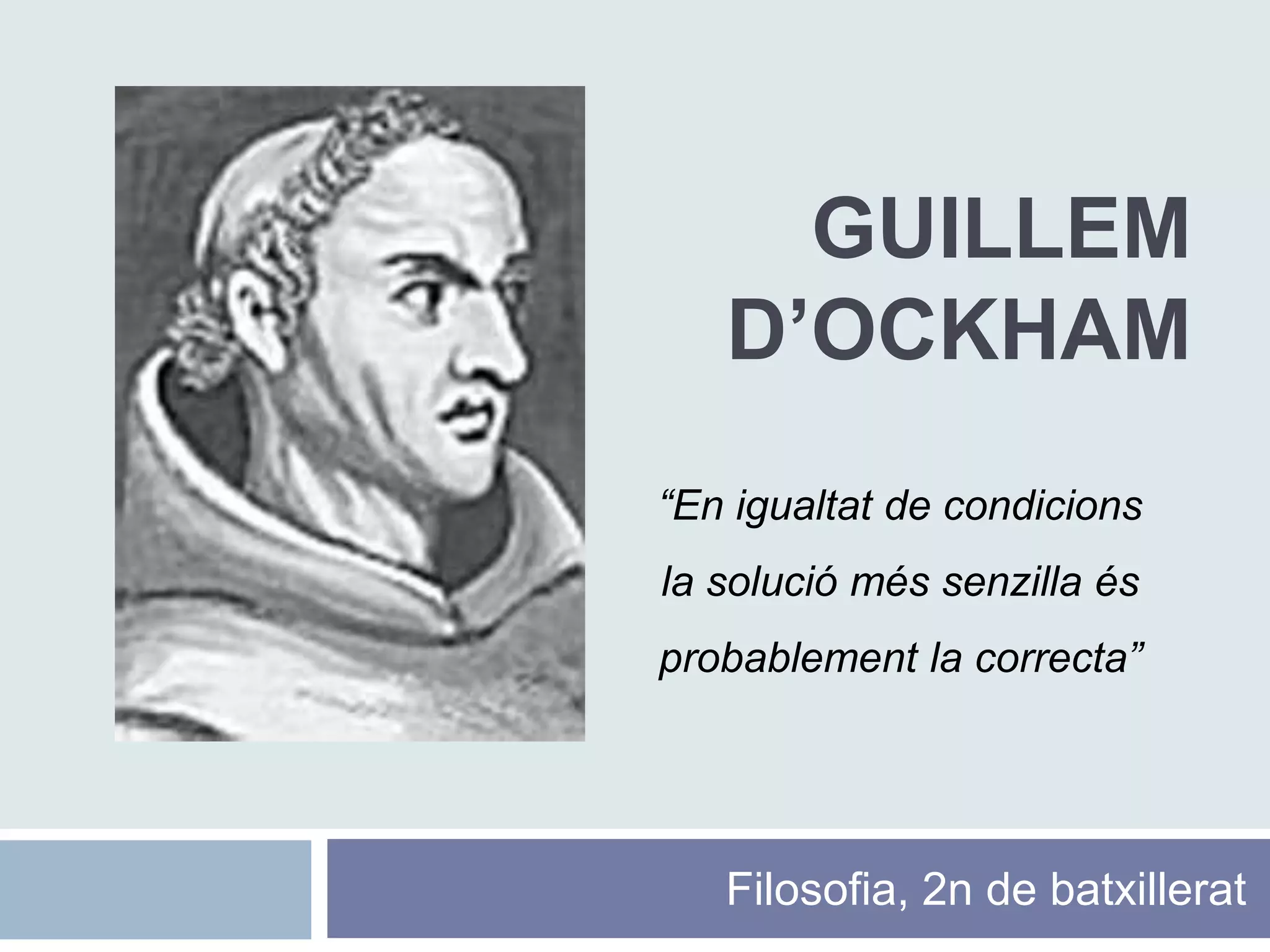 Guillem d’Ockham | PPTX