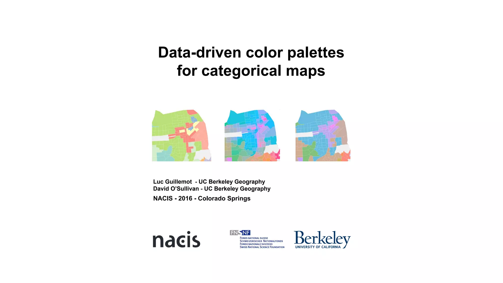Data-Driven Color Palettes for Categorical Maps | PPTX