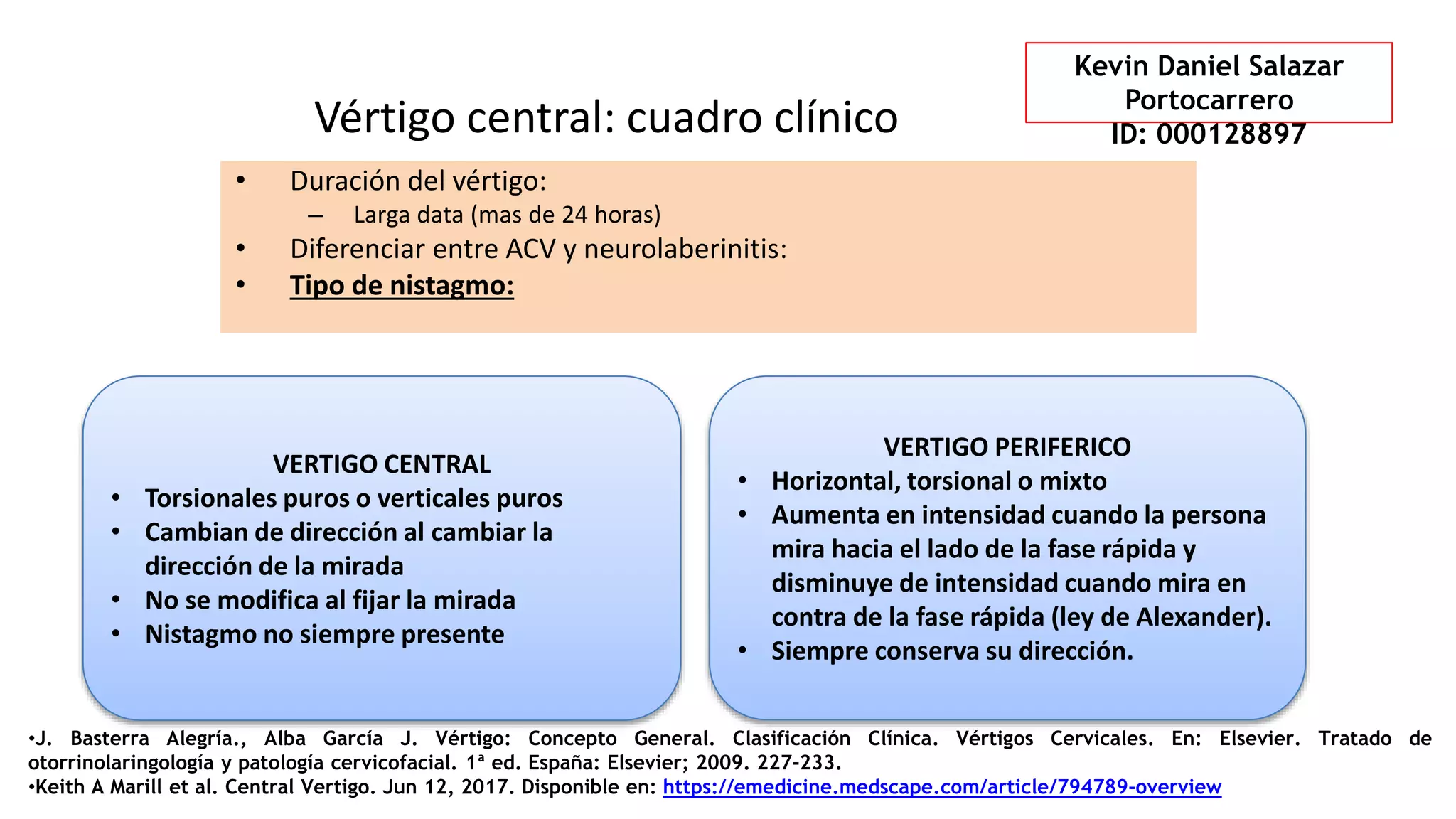 Guillermo fonseca sindrome vertiginoso | PPT