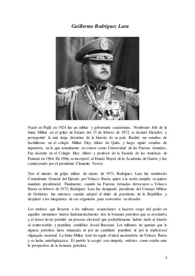 Gral. Guillermo Rodríguez Lara