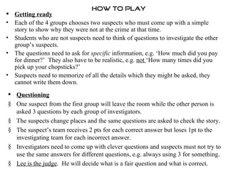 Guilty, murder quiz | PPT