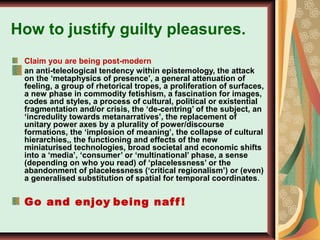 Guilty pleasures | PPT
