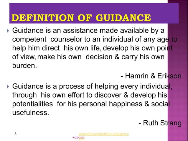 Guindance and counselling | PPT