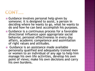 Guindance and counselling | PPT