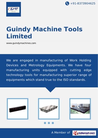 Guindy Machine Tools Limited, Chennai, Granite Surface Plates | PDF