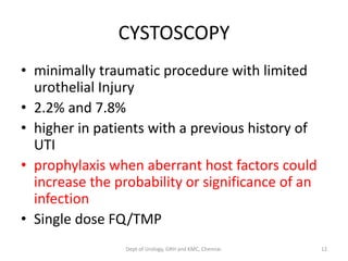 Antibiotics Prophylaxis in genitourinary surgery | PPT