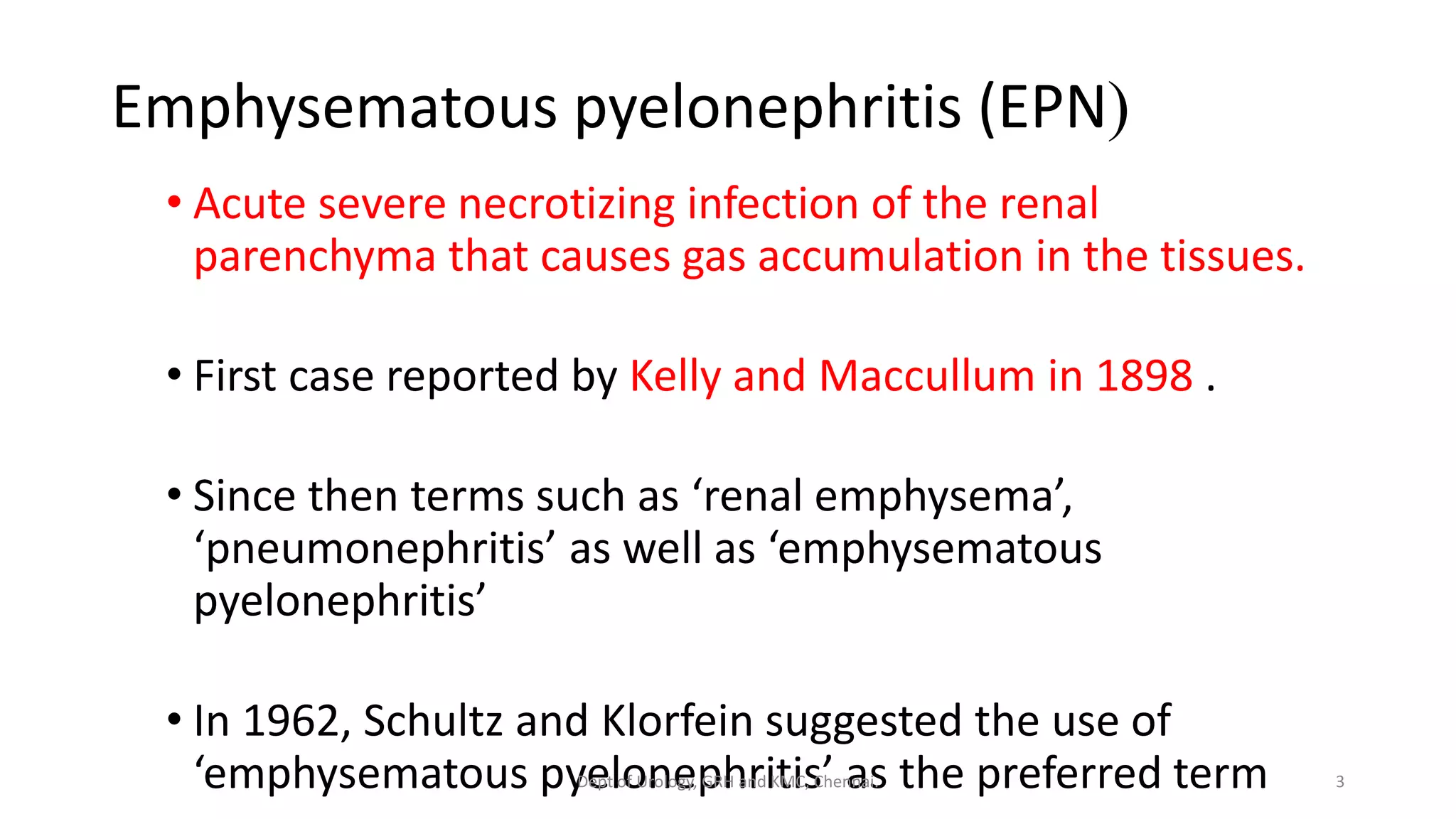 EMPHYSEMATOUS PYELONEPHRITIS | PDF