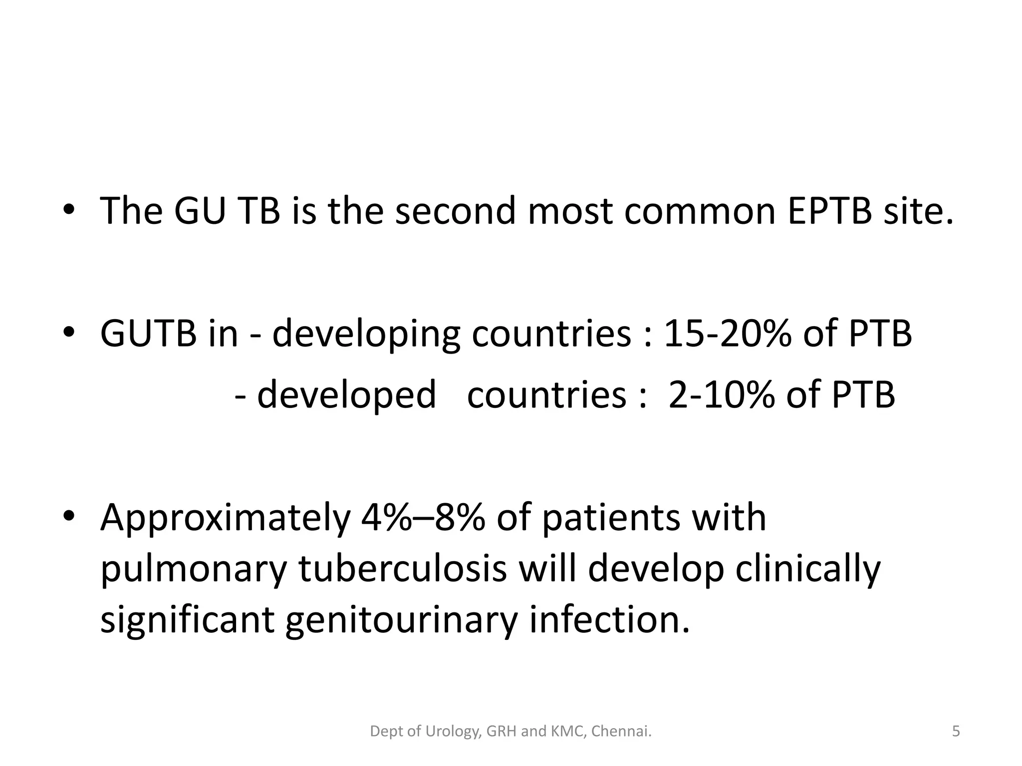 Etiopathogenesis of GUTB | PDF