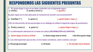 GUIÓN LARGO O RAYA CLASE 01.pptttttttttttx | PPTX