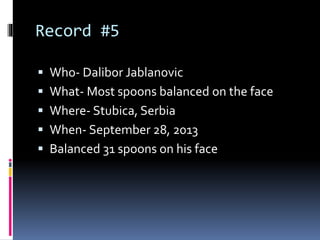 Guinness book of world records mcouturier | PPTX