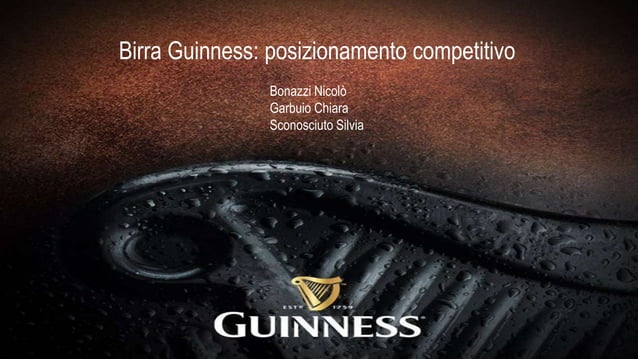 Posizionamento competitivo birra Guinness | PPT