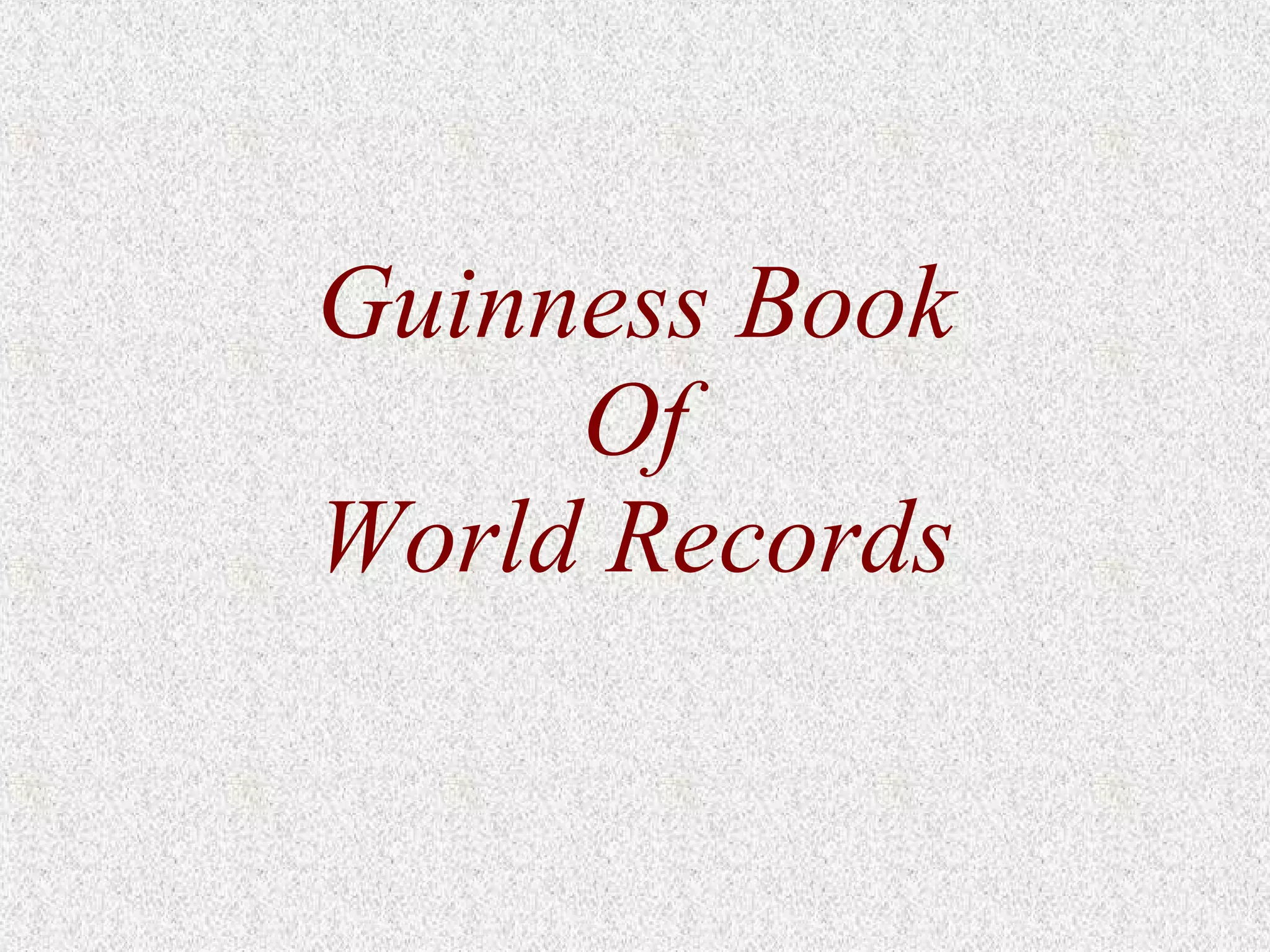 Guinness World Records | PPS