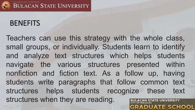 Teaching Reading Report, Text Structure and Readability | PPT