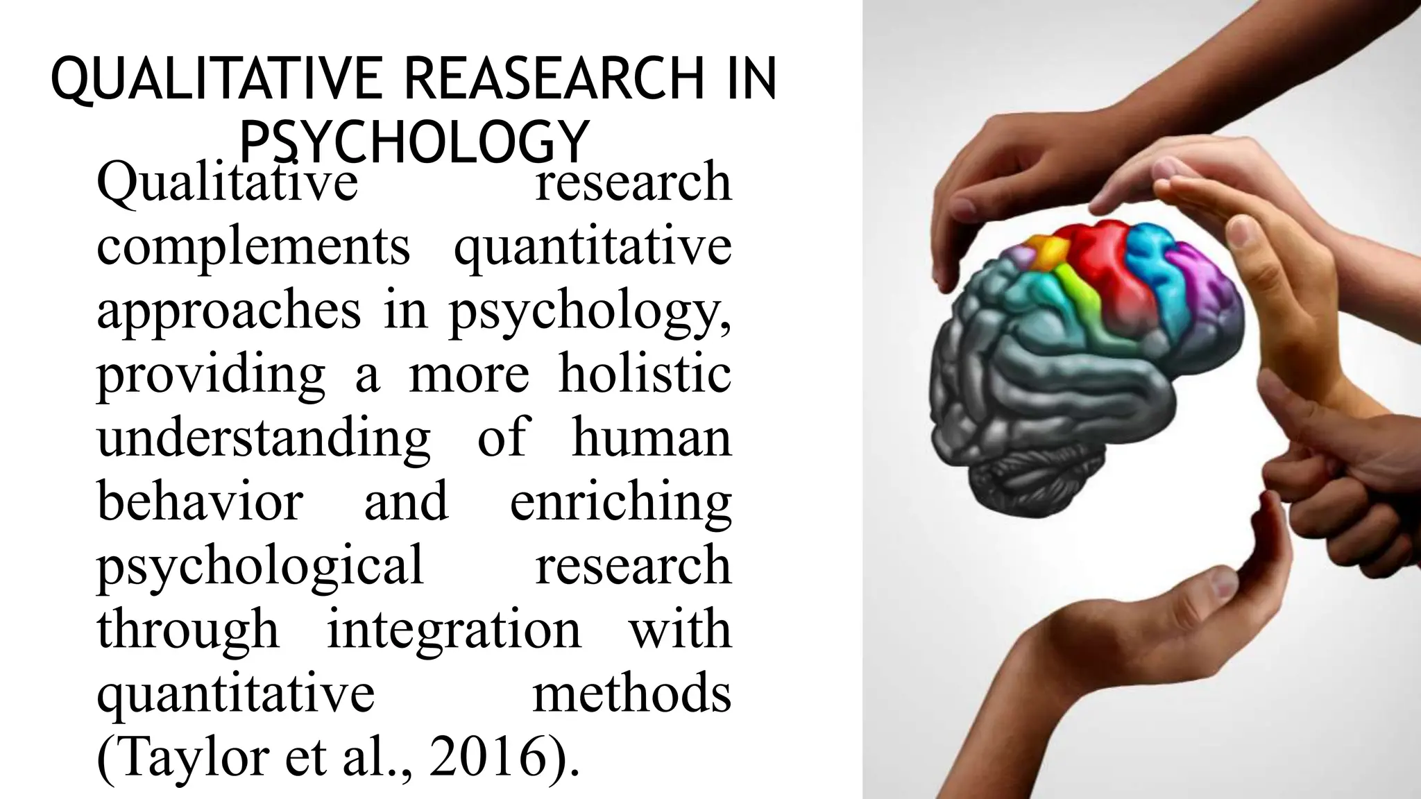 Practical Research 1: The Importance of Qualitative Research across ...