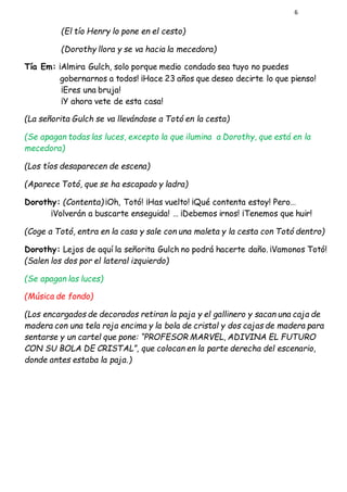 Guion de el mago de oz | DOCX