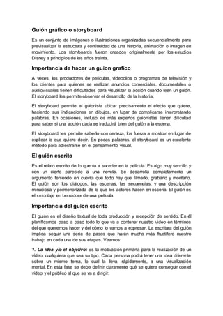Guion grafico y escrito | DOCX