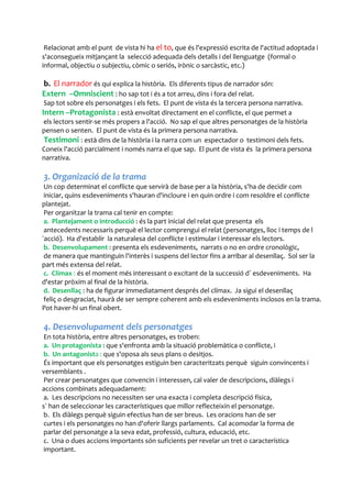 Guió per escriure un conte | DOC