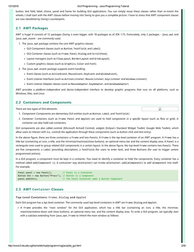 GUI JAVA PROG ~hmftj | PDF