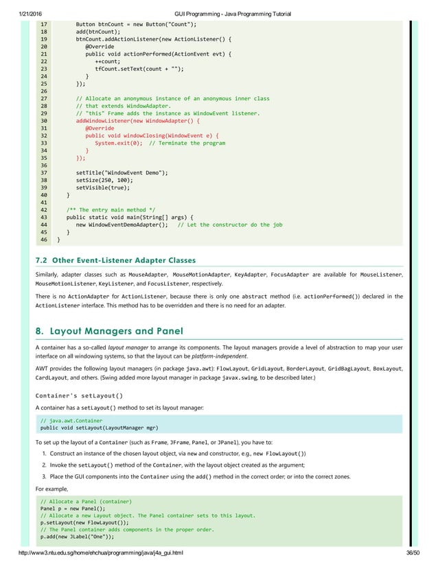 GUI JAVA PROG ~hmftj | PDF