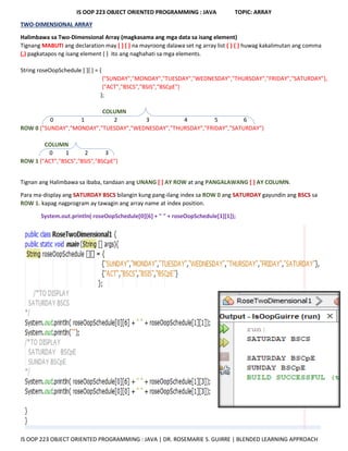 Types of Array | PDF