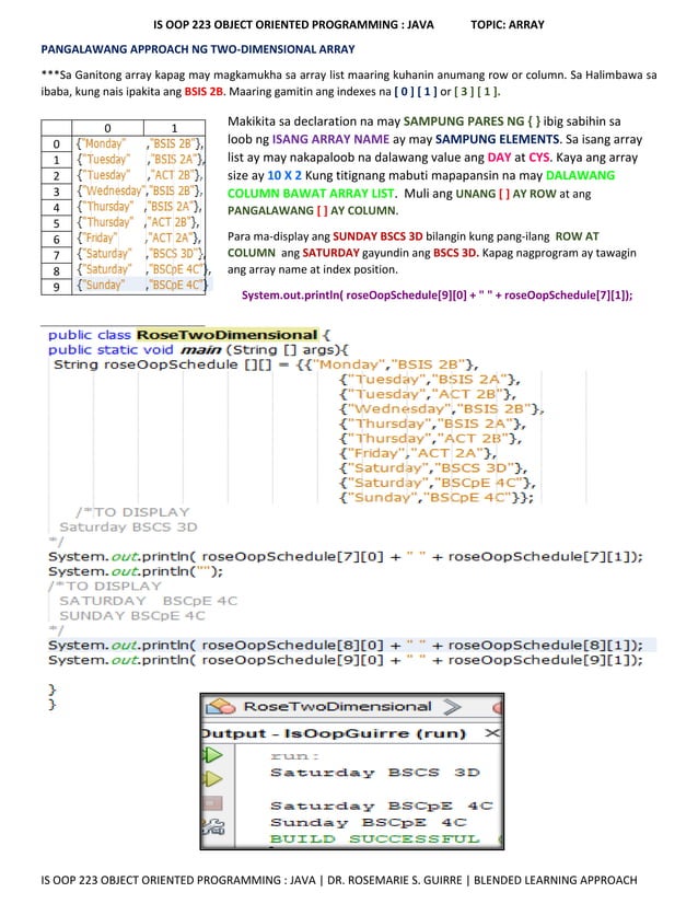 Types of Array | PDF