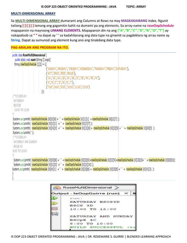 Types of Array | PDF