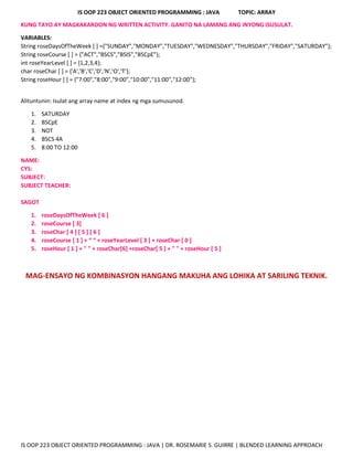 Types of Array | PDF