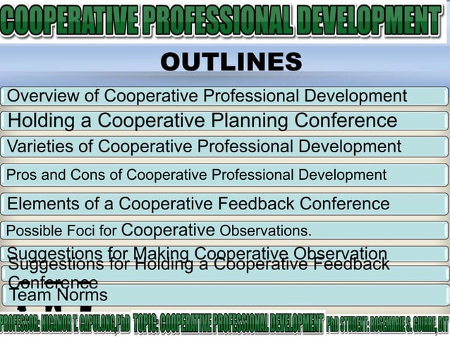 Differentiated Supervision: Cooperative Professional Development | PPT