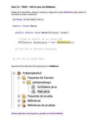 GUI Salario en java con NetBeans | PDF | Programming Languages | Computing