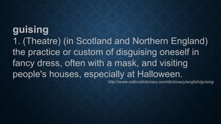 Guising in Halloween | PPTX
