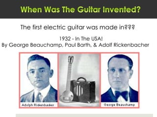 Electric Guitar Overview | PPT