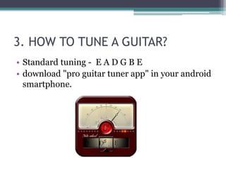 Guitar lesson for beginners | PPTX