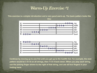 Guitar Warm Up Exersizes | PPT