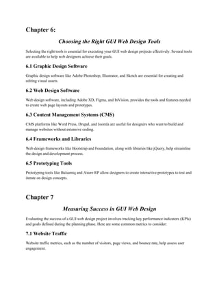 GUI Web Designs | PDF