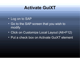 Gui XT presentation | PPT