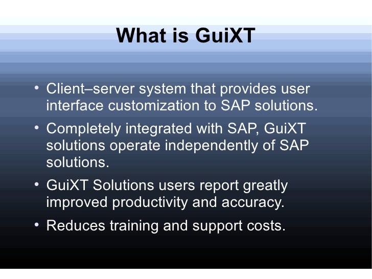 Sap gui xt - sanyiwant