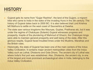 Gujarat | PPTX | Asia Travel | Travel Locations