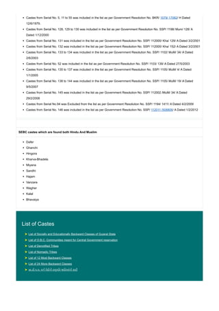 Gujarat-SEBCs.pdf pfpkoopapriorjfperjreie | PDF