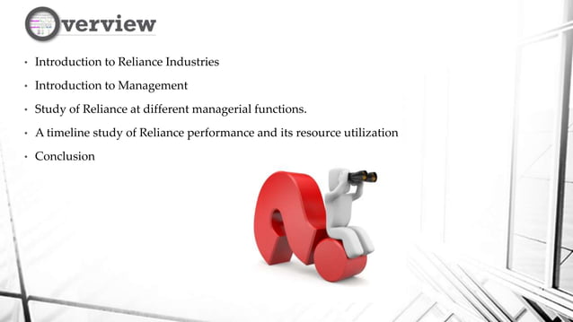 Case Study of Reliance with various managerial functions | PPTX