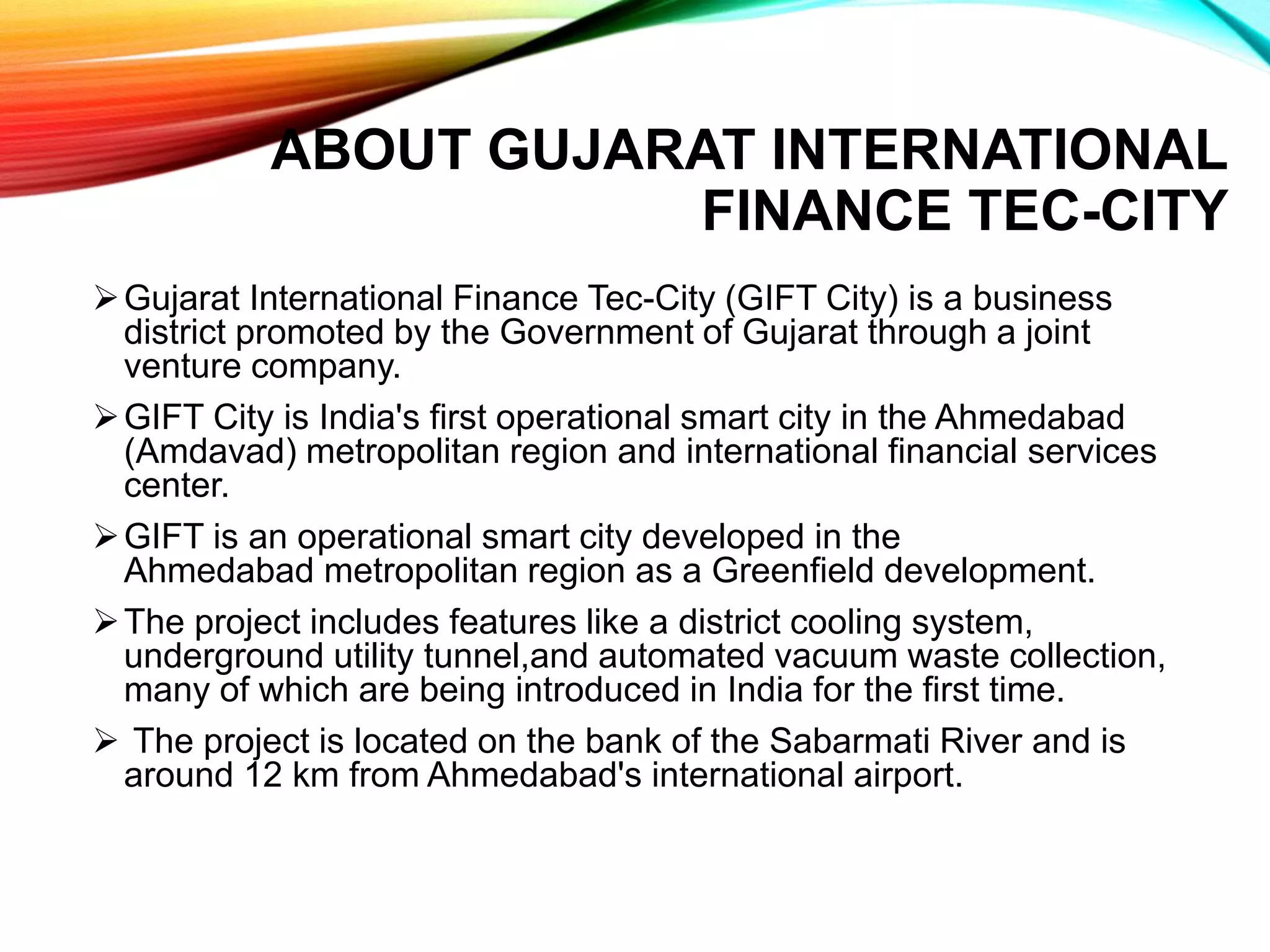 Gujarat international finance tech city | PPTX