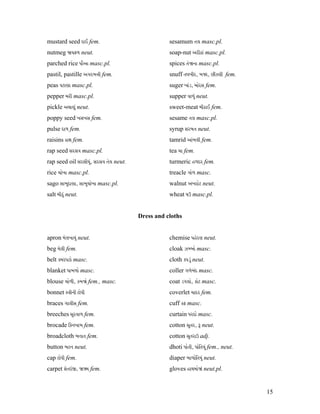 Gujarati Vocabulary | PDF