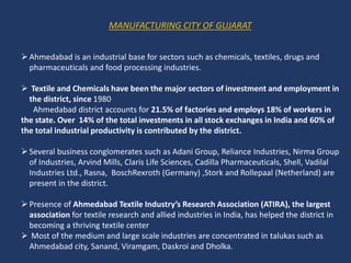 MANUFACTURING SECTOR IN GUJARAT AND IT'S FEATURES | PPTX