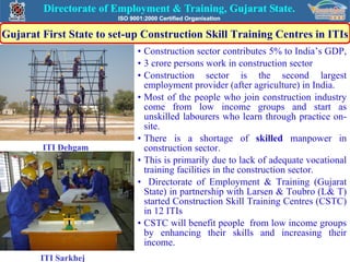 Gujarat No. 1 In Employment and Training | PPT
