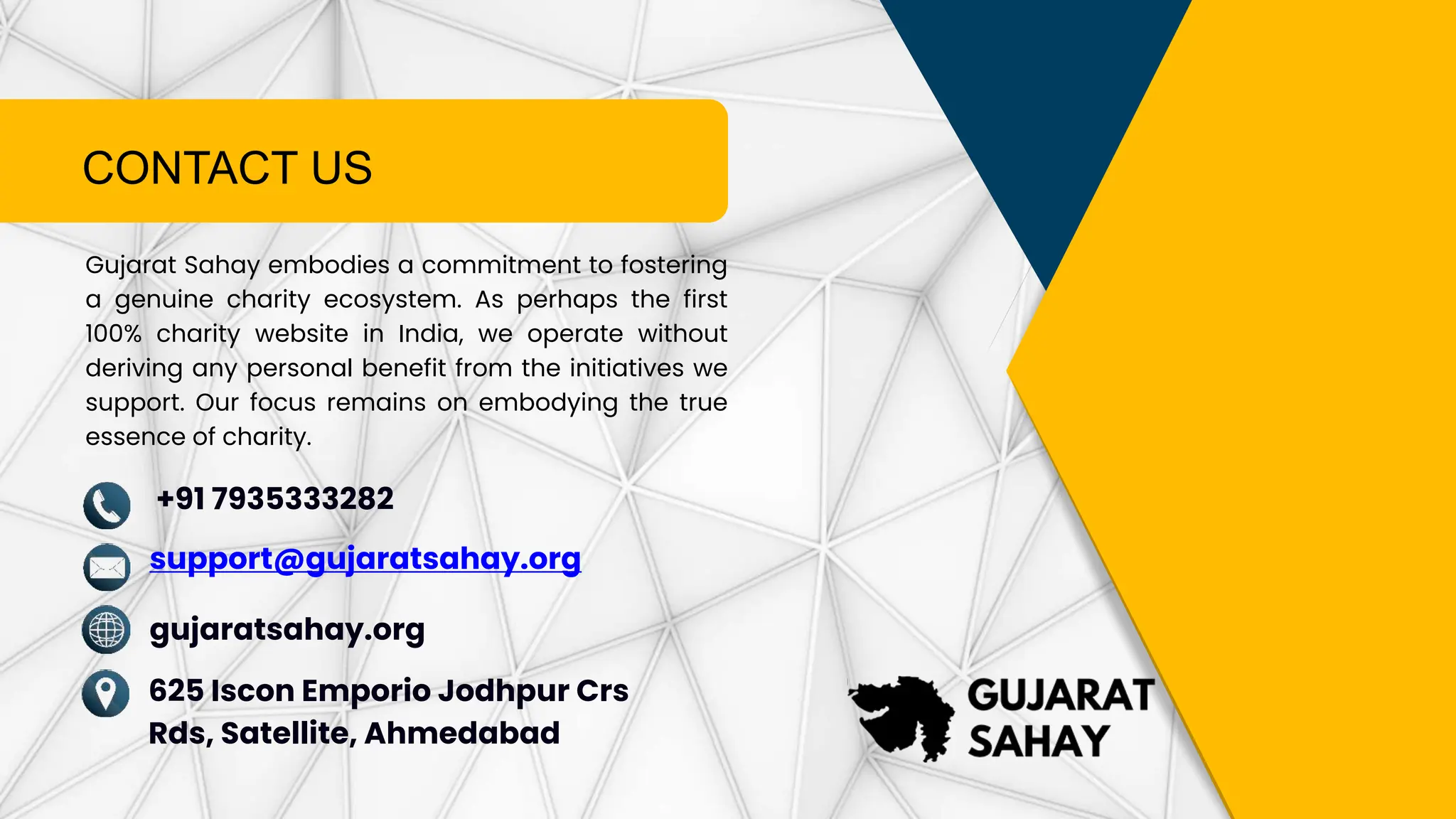 Gujarat Sahay Best NGO in Ahmedabad.pptx